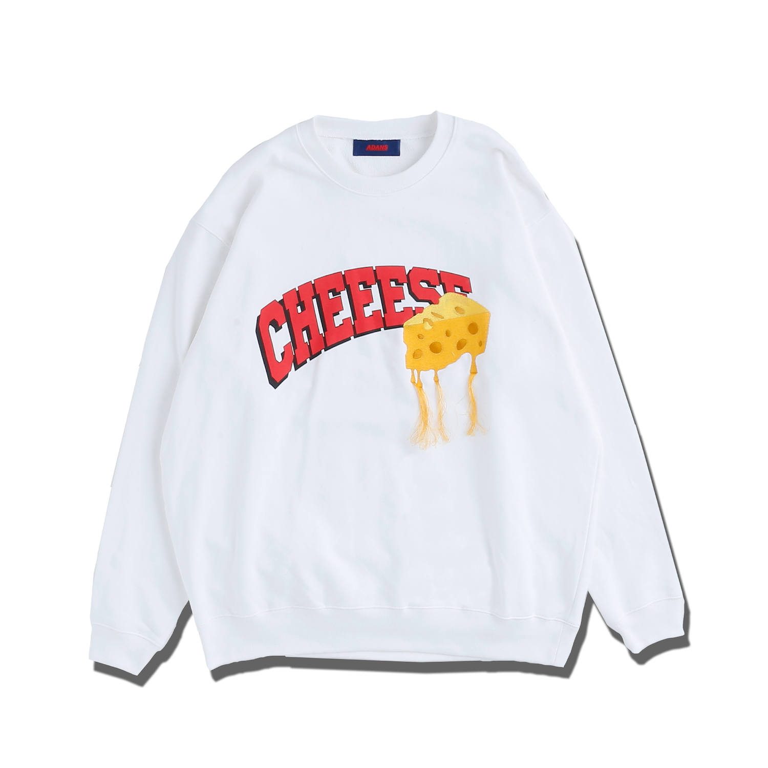 ADANS - チーズ フリンジ スウェット / CHEESE SWEAT PULLOVER / ホワイト | STORY